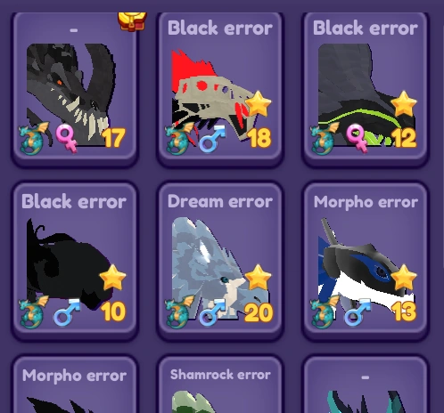 Trading error colored dragons | Fandom