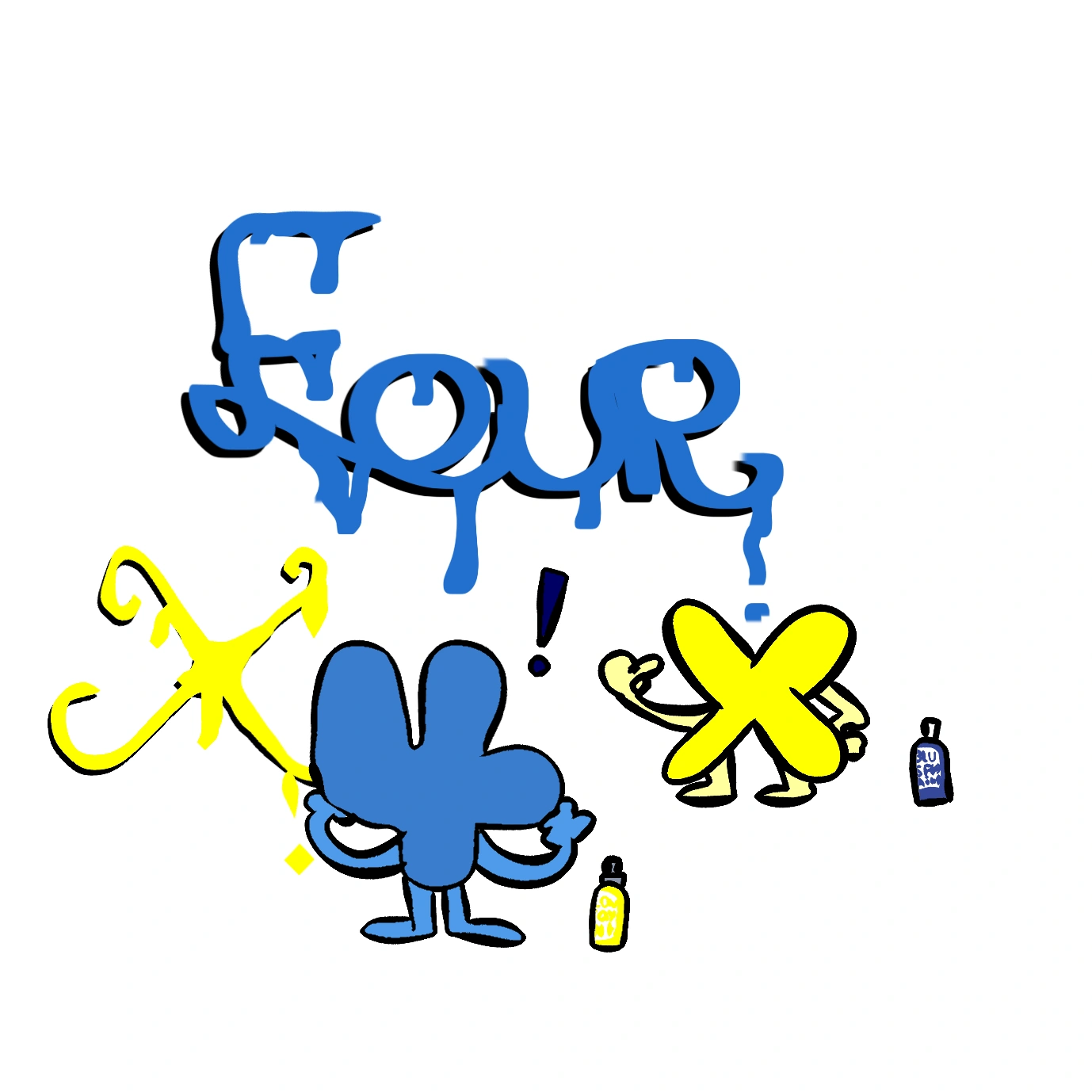 X and Four commit doodle | Fandom