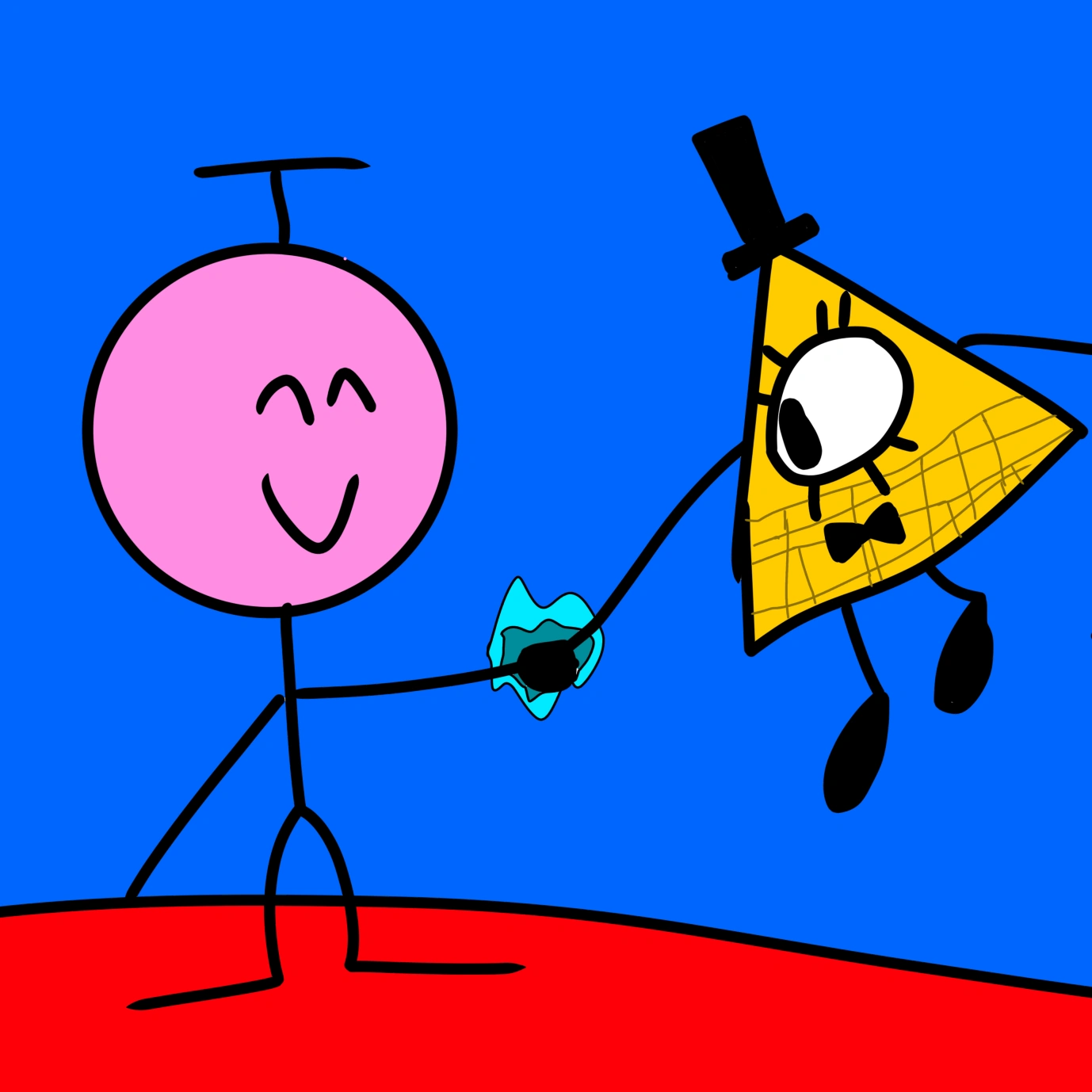 Here Is Some Artwork Of My Mascot Aden Stickman Making A Deal With Bill ...