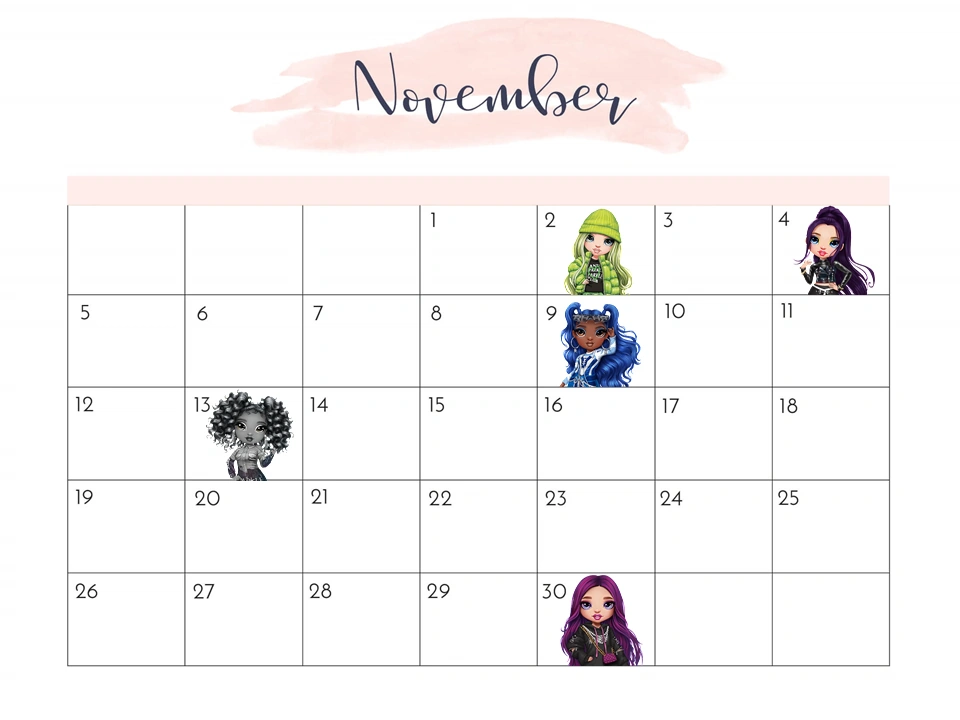 Birthday Calendar: November | Fandom