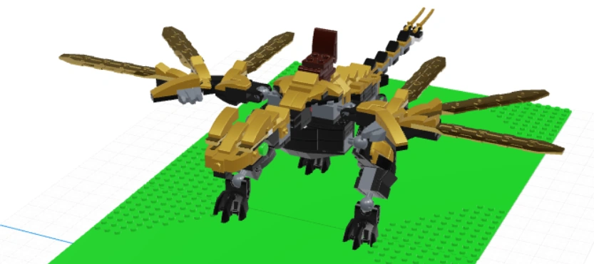 First spinjitzu master's Dragon MOC | Fandom