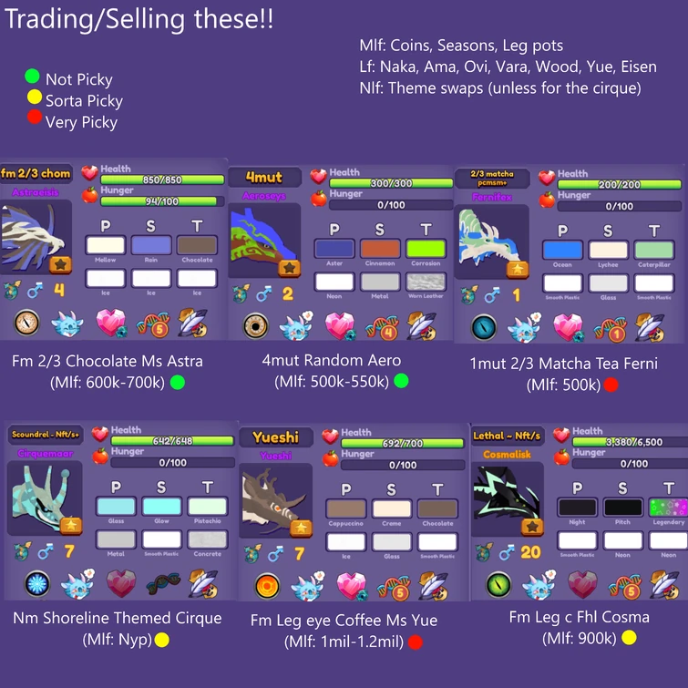 Trading/Selling dragons from my inv | Fandom