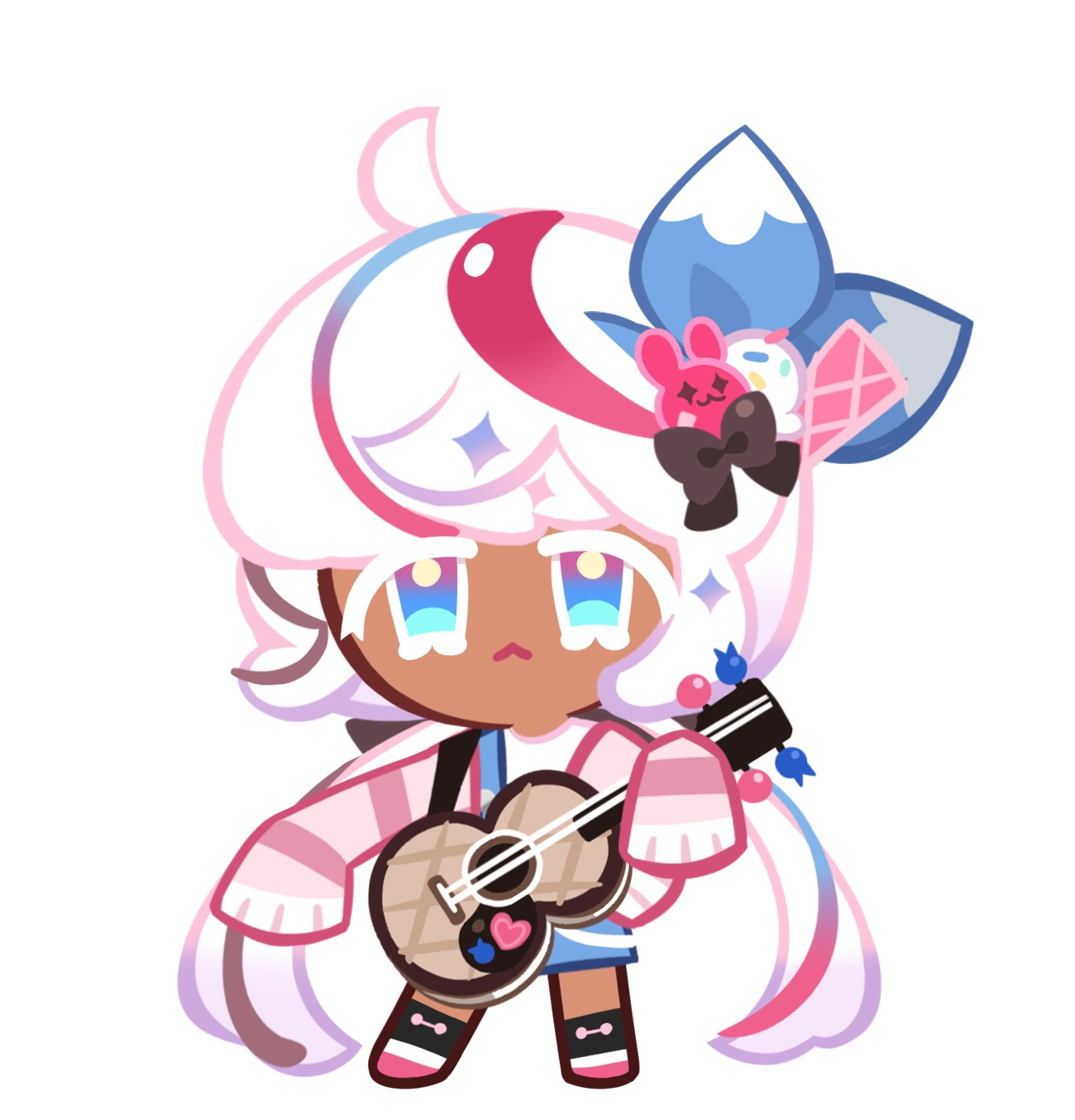 Someone help. What’s the blue thingy on her shirt. | Fandom