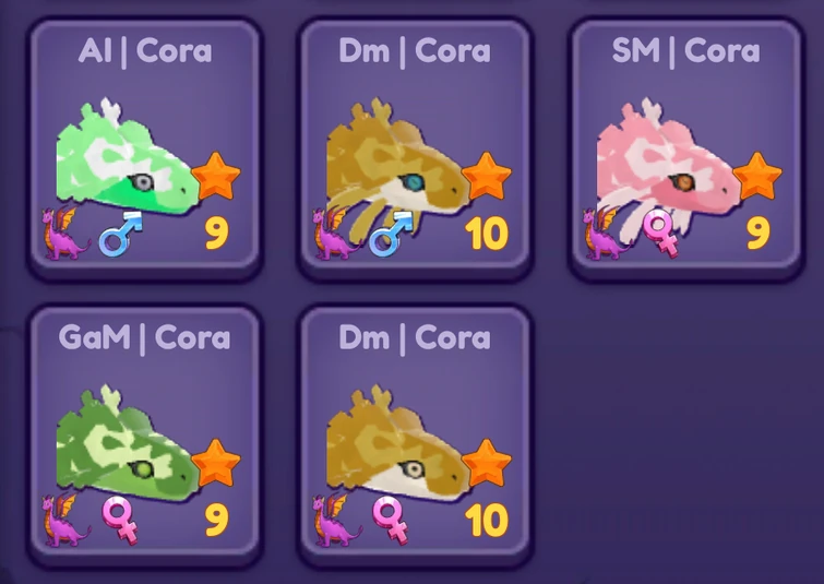 Selling / Swapping Themed Coras | Fandom