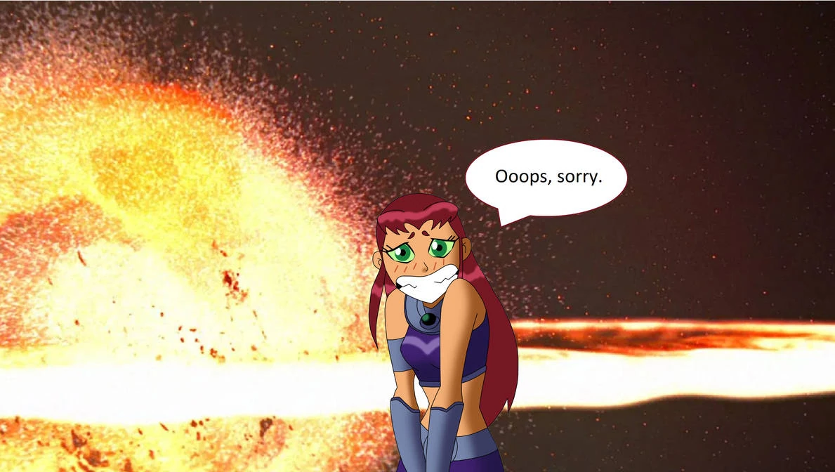 Starfire, I said don't touch it! | Fandom