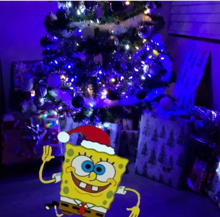 SpongeBob in a IRL Christmas tree | Fandom