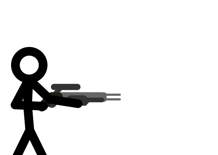 i'm too bored to draw so here's a stickman with a stupid shotgun design ...