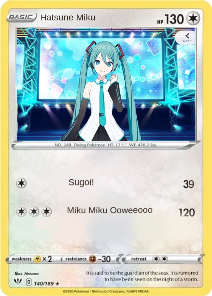 HATSUNE MIKU THE POKEMON!!! | Fandom