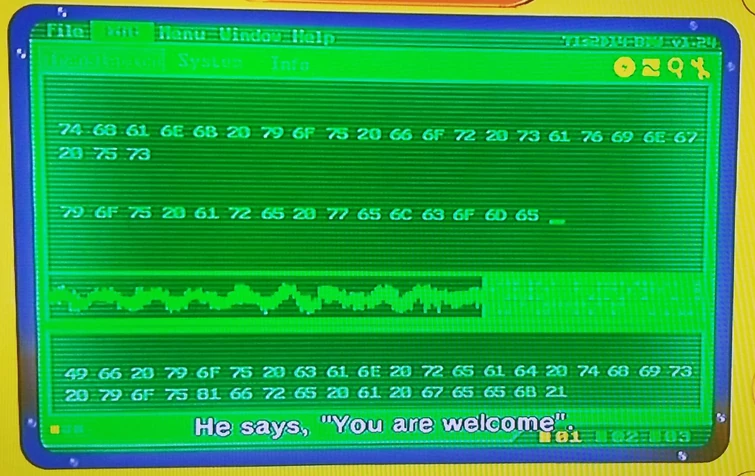 Anyone wanted to know what this hexadecimal code means at the end of Sonic Colours? | Fandom