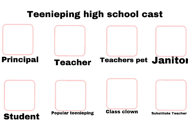 Teenieping high-school cast meme | Fandom