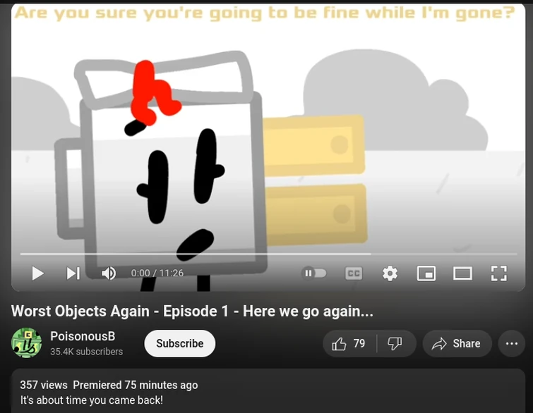 oh my god, really? right after I made 2 EXEs based off of Worst Objects? Me angry ):