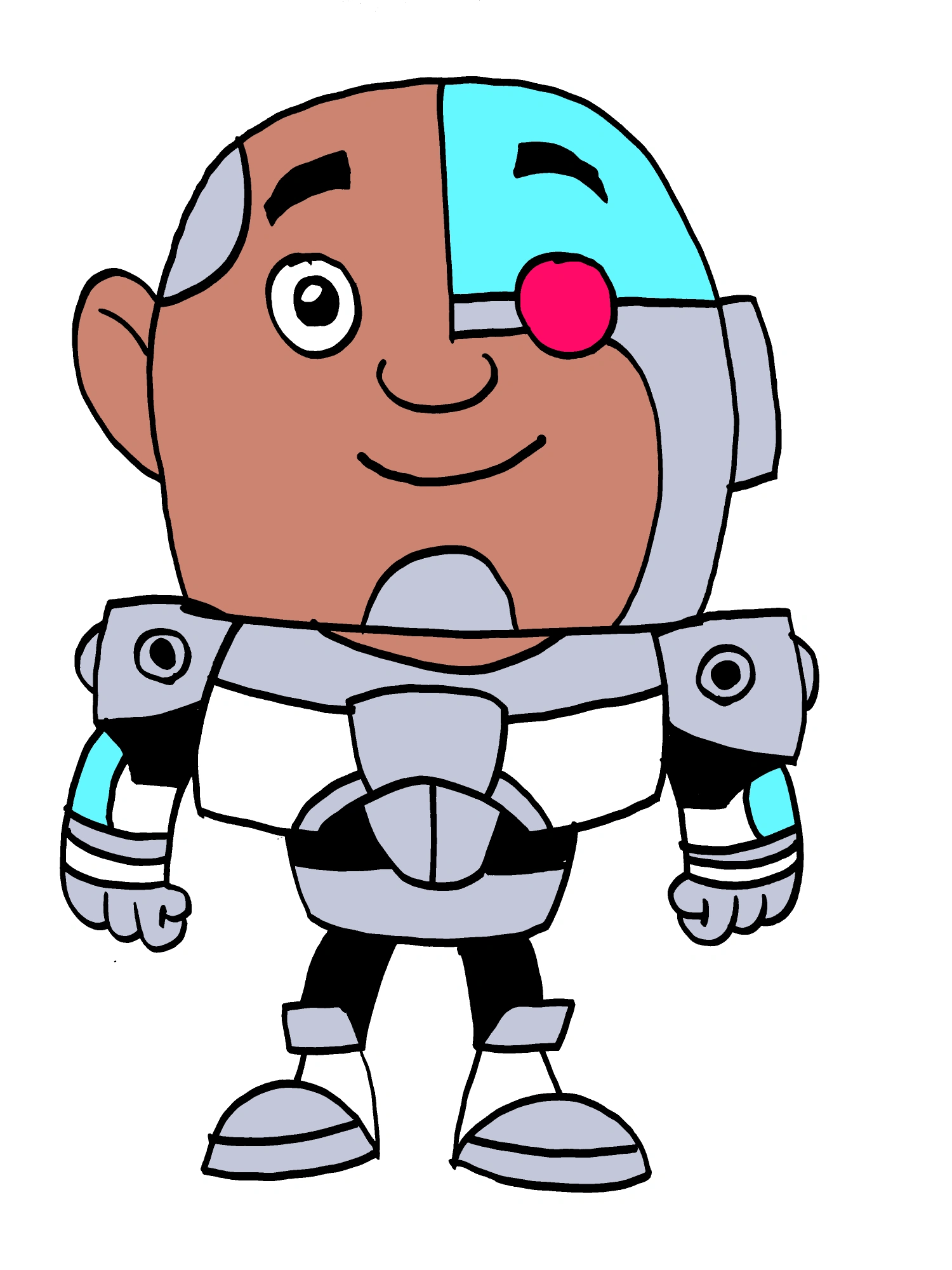 My drawing of Cyborg | Fandom