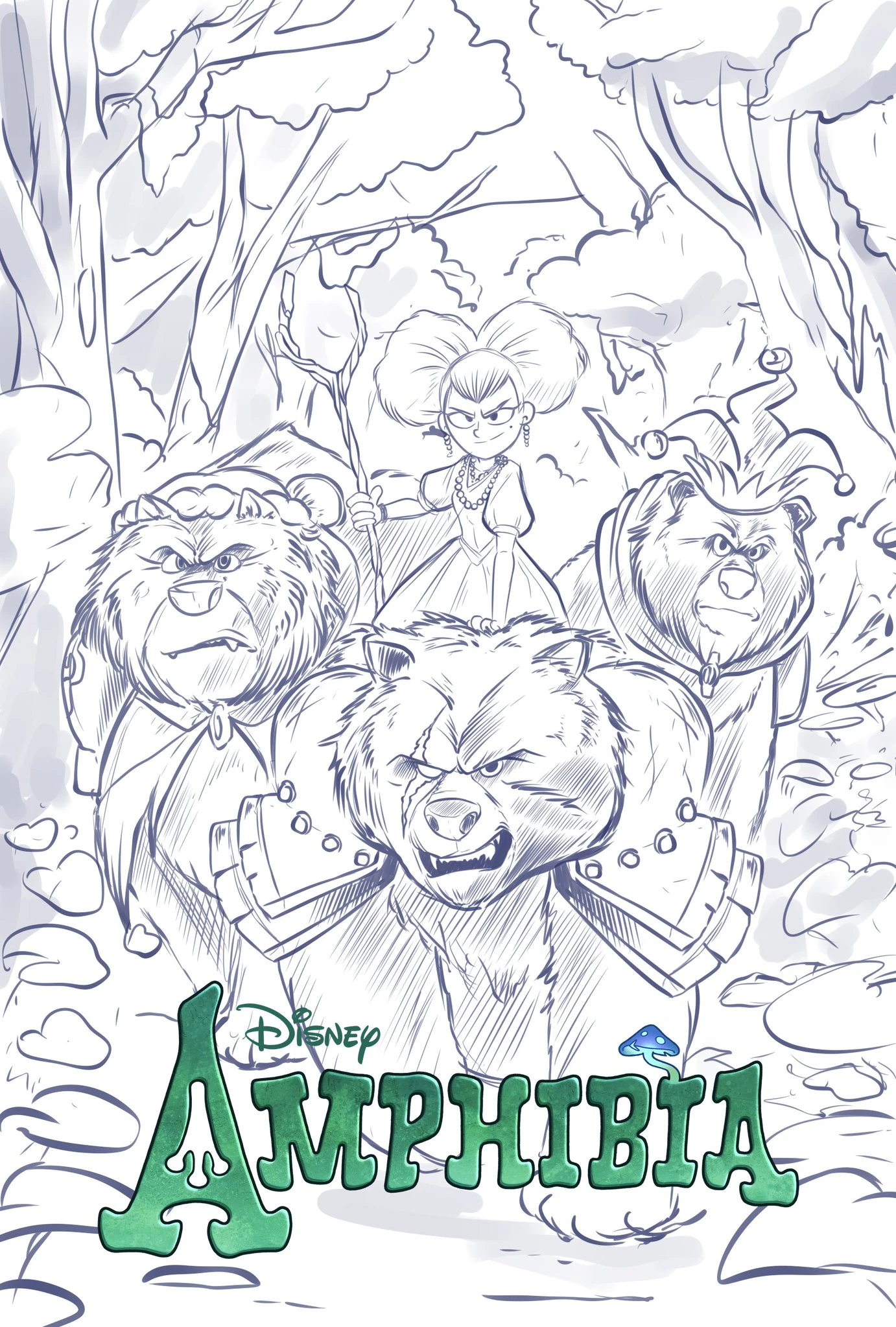 RuhisuArt's crossover fan art. Sasha=Goldie while Grime, Percy ...