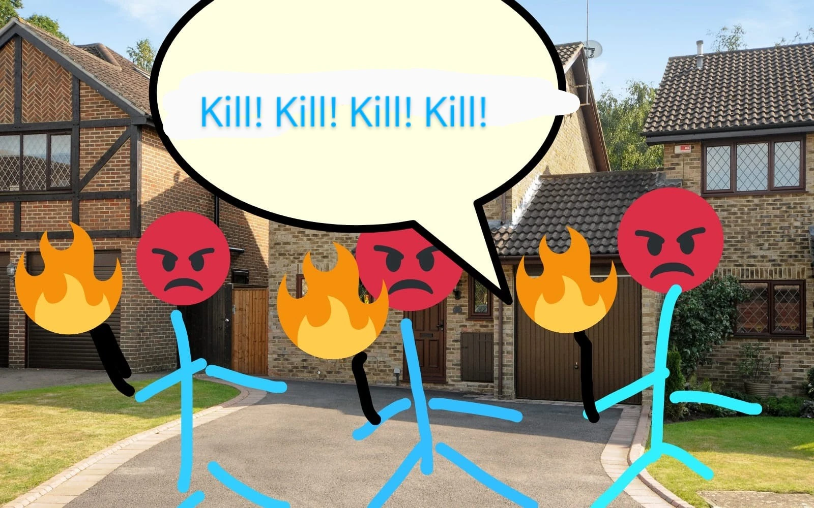 I draw an angry mob near the Dursley house with WhatsApp | Fandom