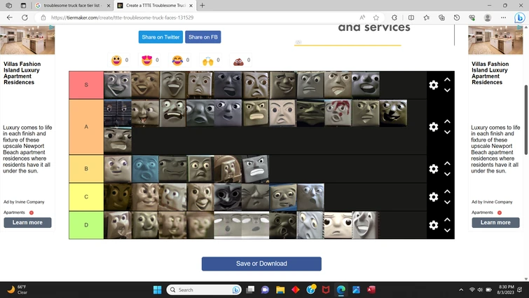 My Troublesome Truck face Tier List | Fandom