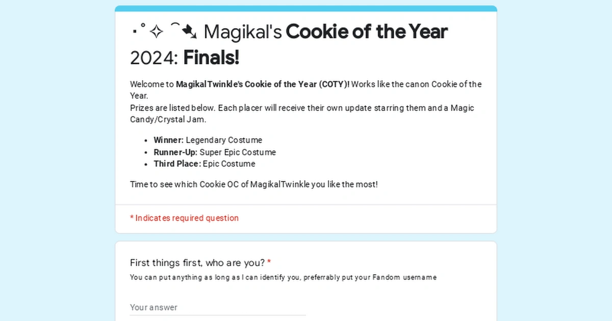 Magikal's COTY finals | Fandom