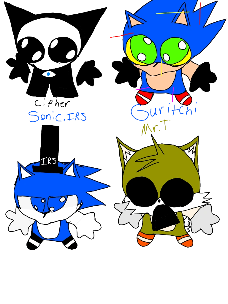 Guritchi,Cipher,Mr.T and Sonic.IRS Goobers | Fandom