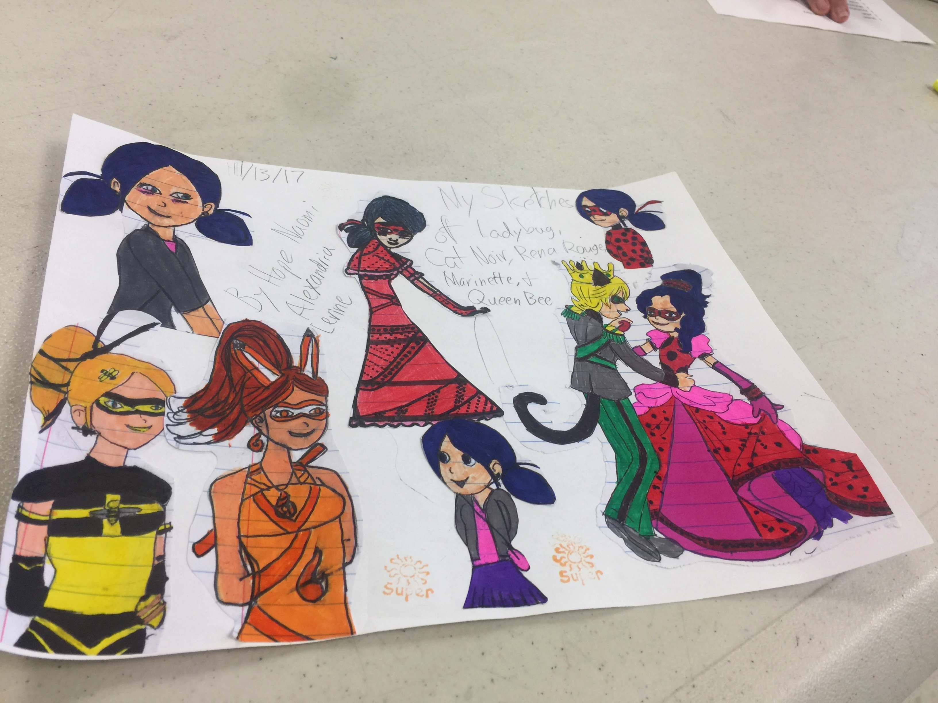 My Sketches (My Friend Da'Marius Took A Pic A Sent It To My Email) | Fandom