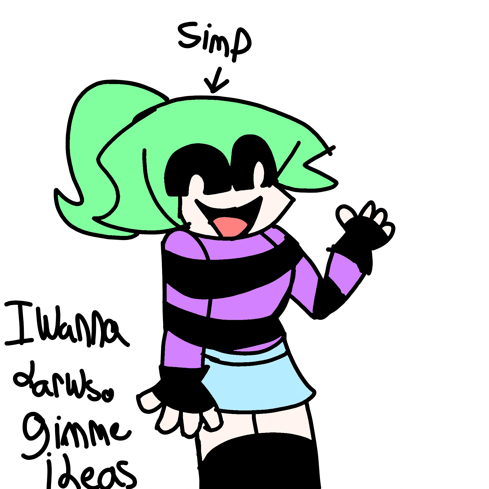 gimme ideas on what to draw (ignore the simp) | Fandom