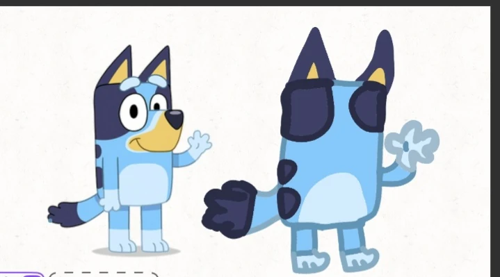 I swear,drawing bluey characters is so hard I gave up in the process ...