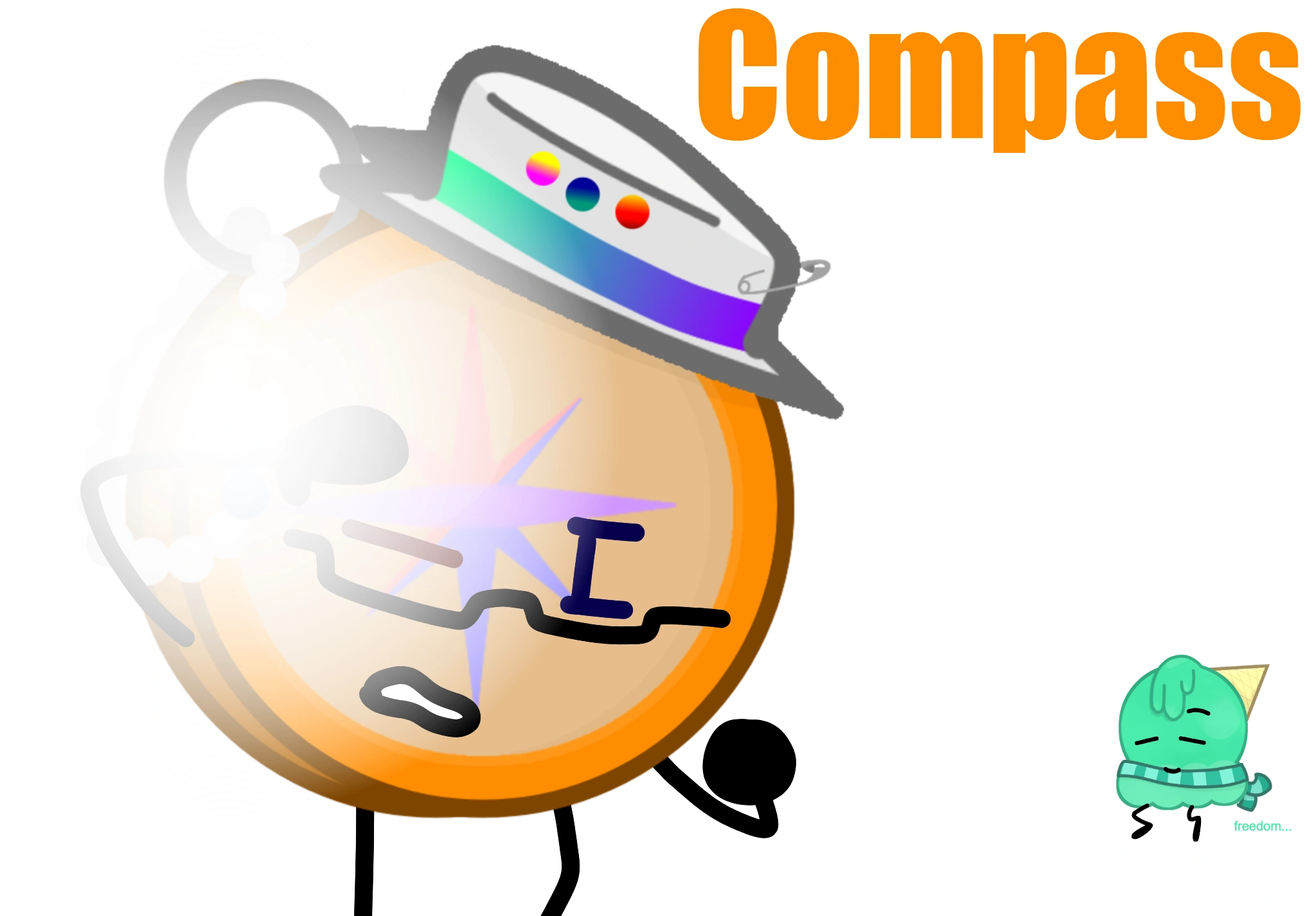 Ice Cream retired, in comes my NEW objectsona, Compass! | Fandom