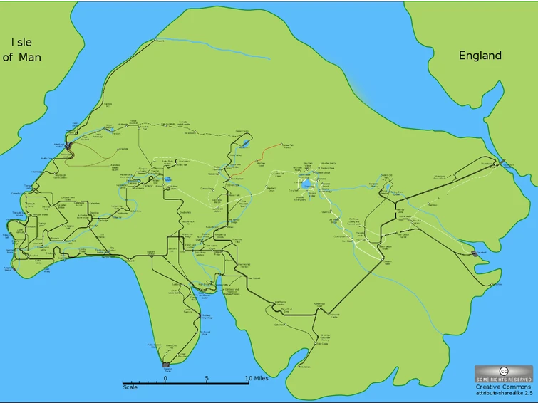 My Sodor map in the Style of the unlucky tug's David Mitton's map. | Fandom