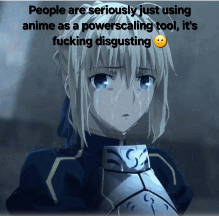 I mean... it's kinda true. Also I started rewatching Fate/Stay Night ...