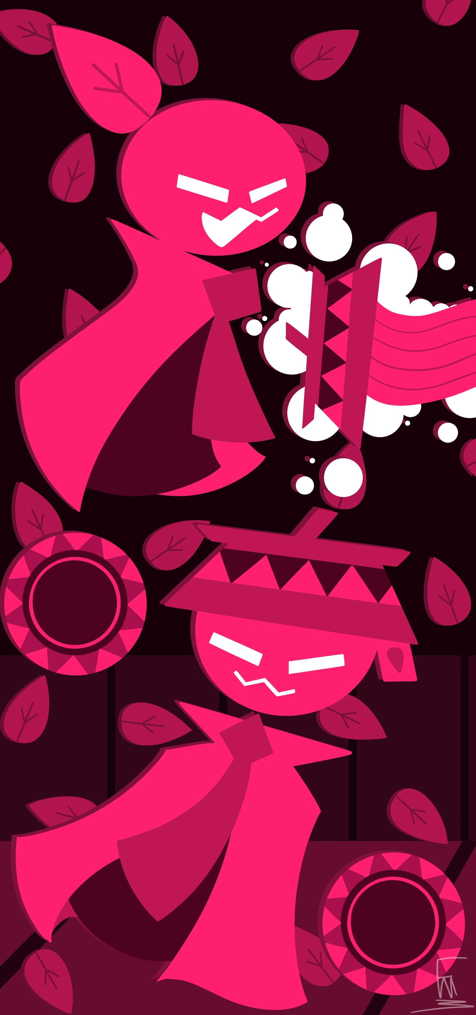 not exactly fnf related but it’s a rhythm game, doodle of last tile ...