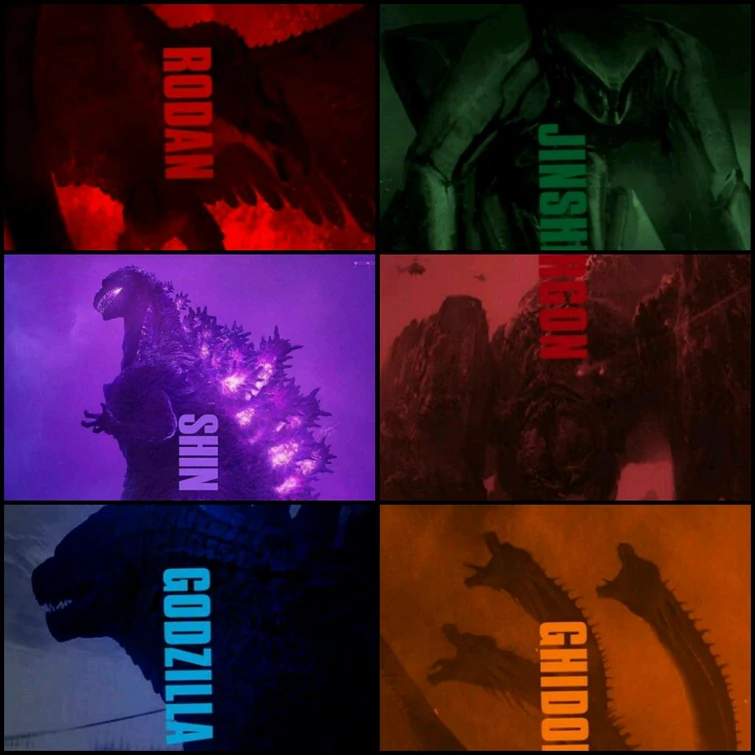 rodan shin godzilla y godzilla l vs jinshin mushi sargon y ghidorah ...
