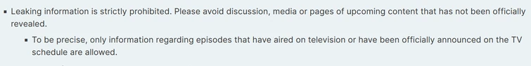 Leaking information rule needs clarification | Fandom