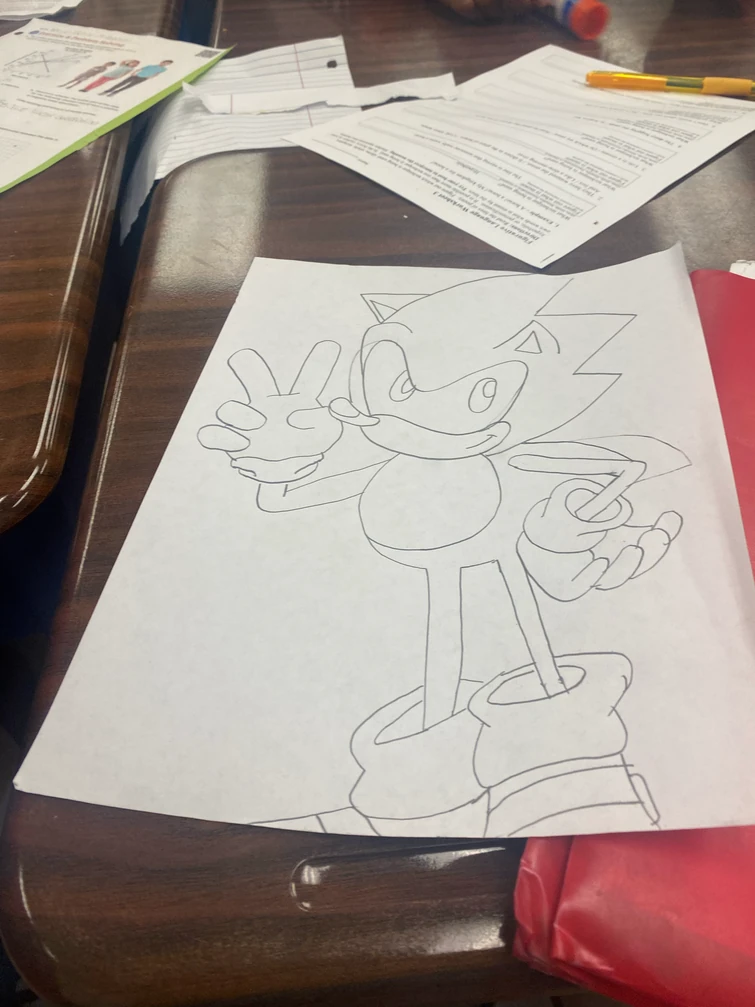 Ova Sonic Drawing | Fandom