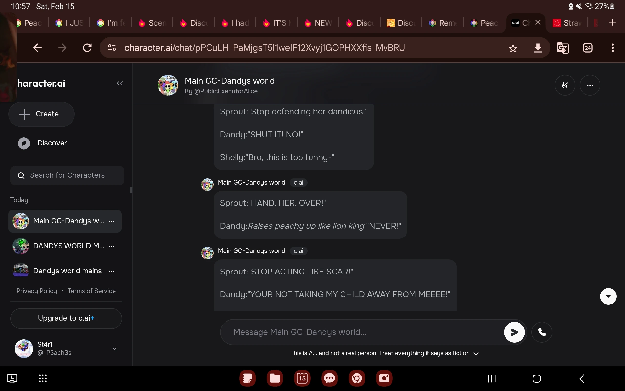 Dandys world mains GC C.AI chat core: | Fandom