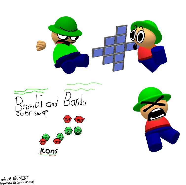 Bandu and Bambi color swap | Fandom