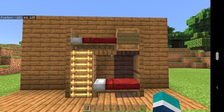 How To Make Bunk Beds In Minecraft Bedrock - Hanaposy