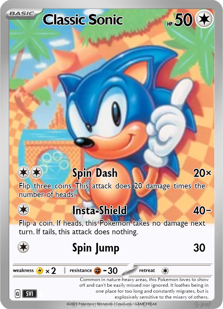 Some Sonic Pokemon Cards! | Fandom