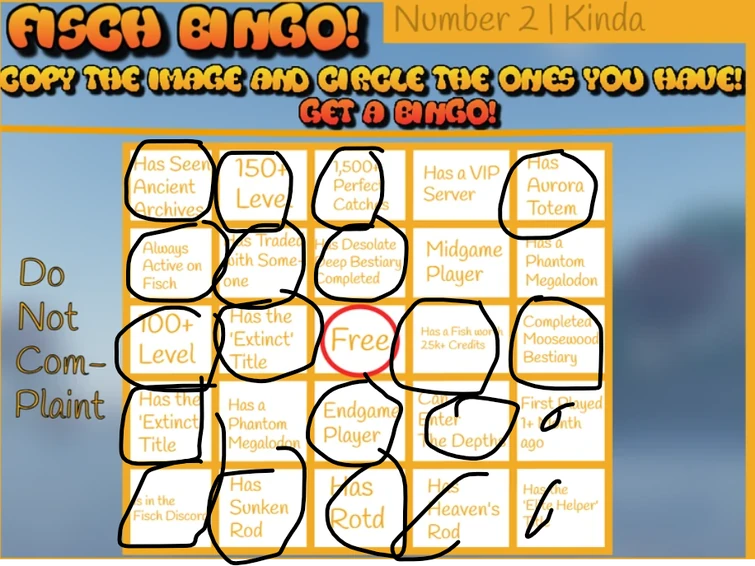 Fisch Bingo | 2 | Smol Minigame | Fandom