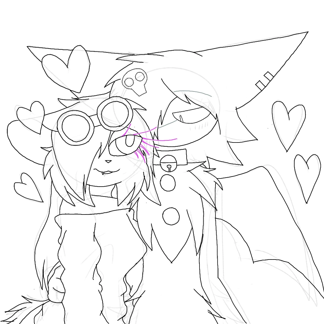 Skell x lunari lineart finished | Fandom