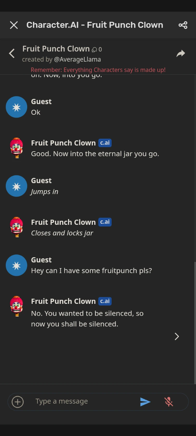 I made fruit punch clown ai | Fandom