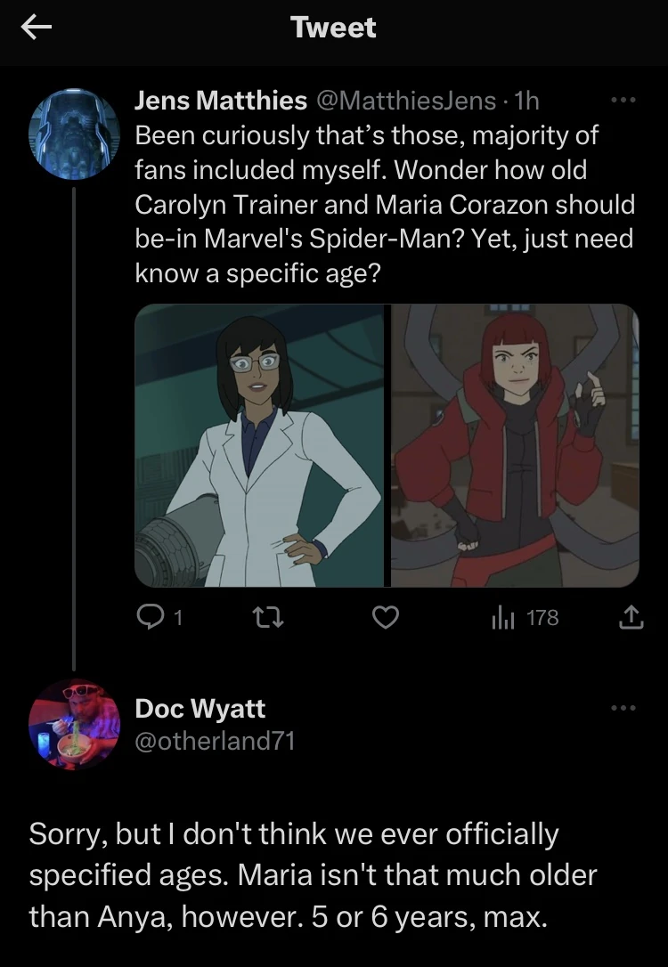 Anya older step-sister has her age confirmed? Maria somewheres in her ...