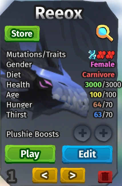 Selling diamond double red(dmg+weight) reeox for 10-12k | Fandom