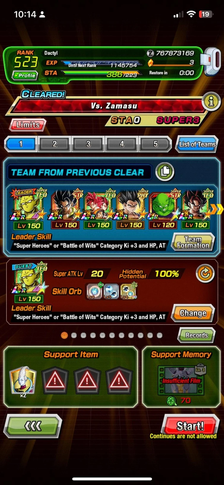 Team for Red Zone dismal future stage 4 Zamasu | Fandom