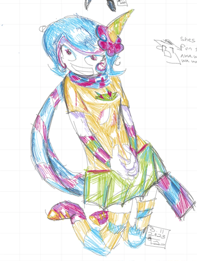 trickster Roxy drawing From Last night | Fandom