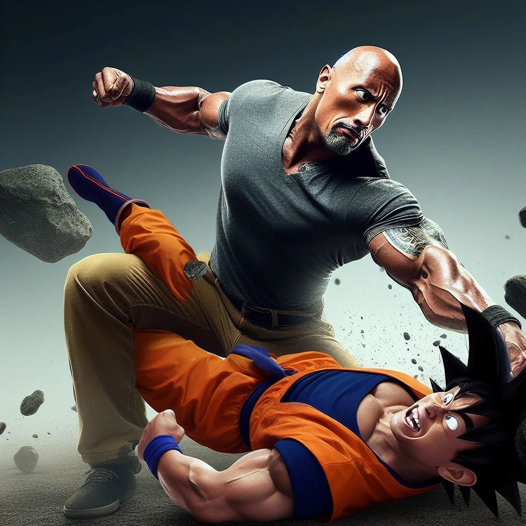 Da Rock > goku ?!??! | Fandom