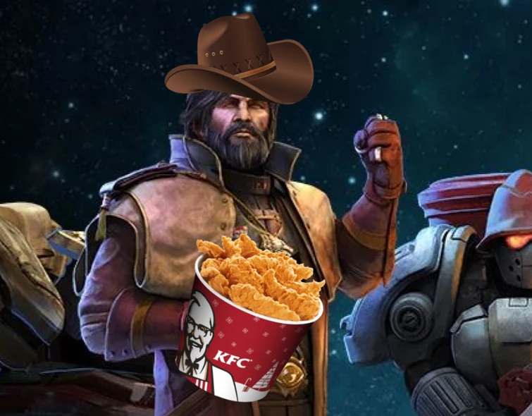 Southern Space Hitler with his Kentucky Fried Chicken. | Fandom