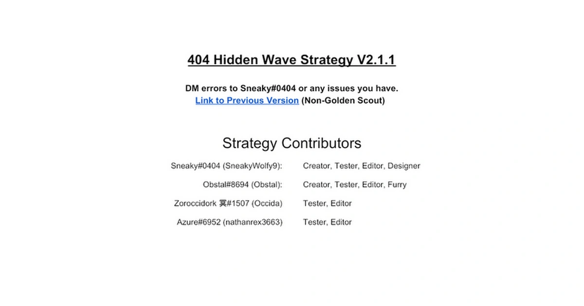 Hidden Wave Strategy | Fandom