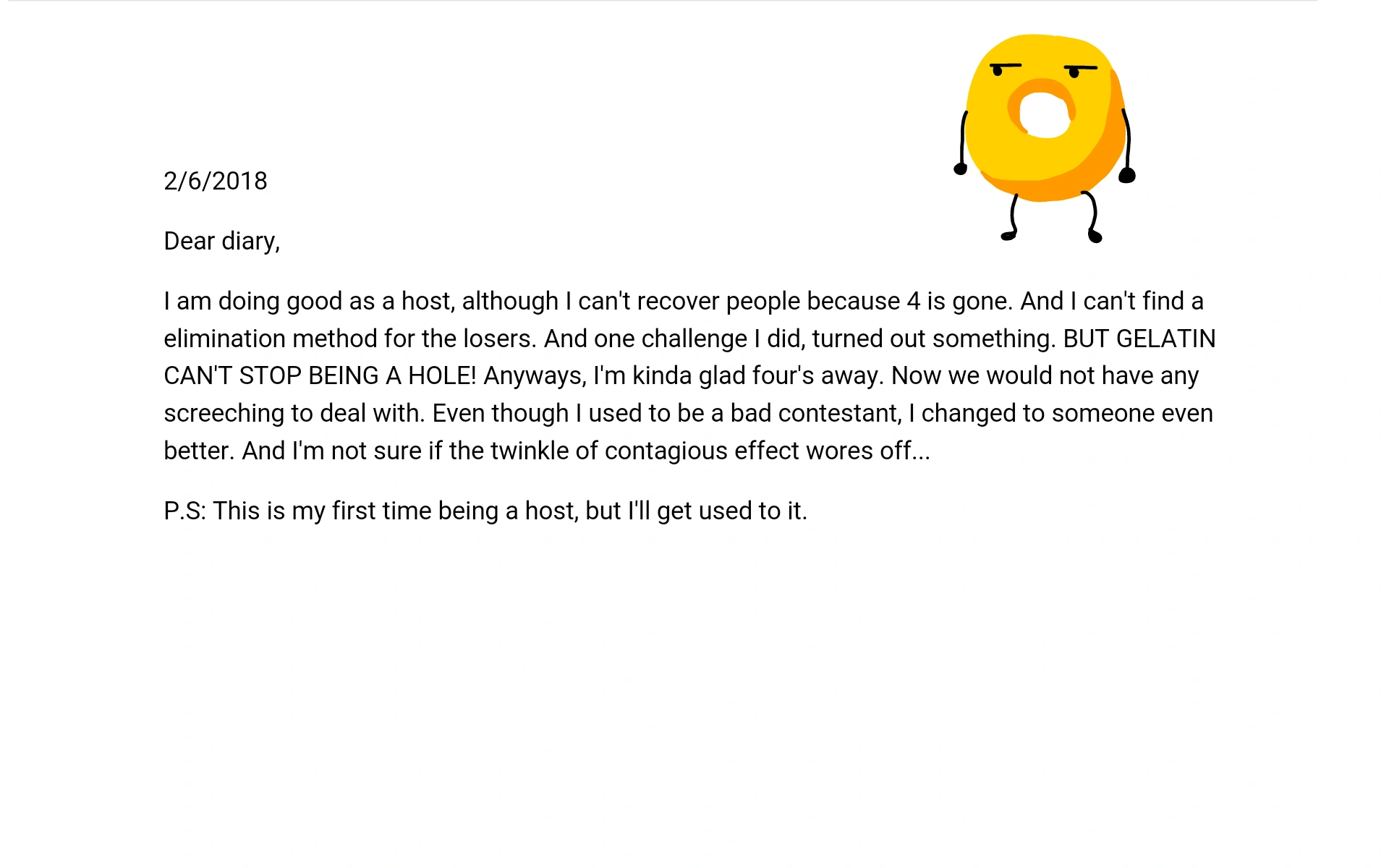 I can't help but imagine what is in donut's diary | Fandom