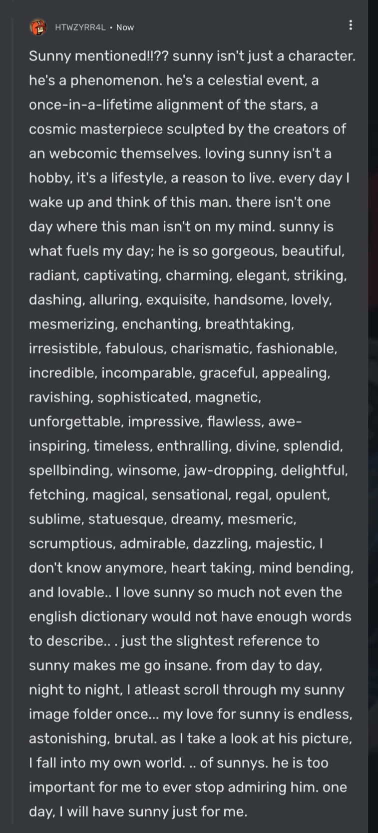 My friend is very normal about sunny | Fandom