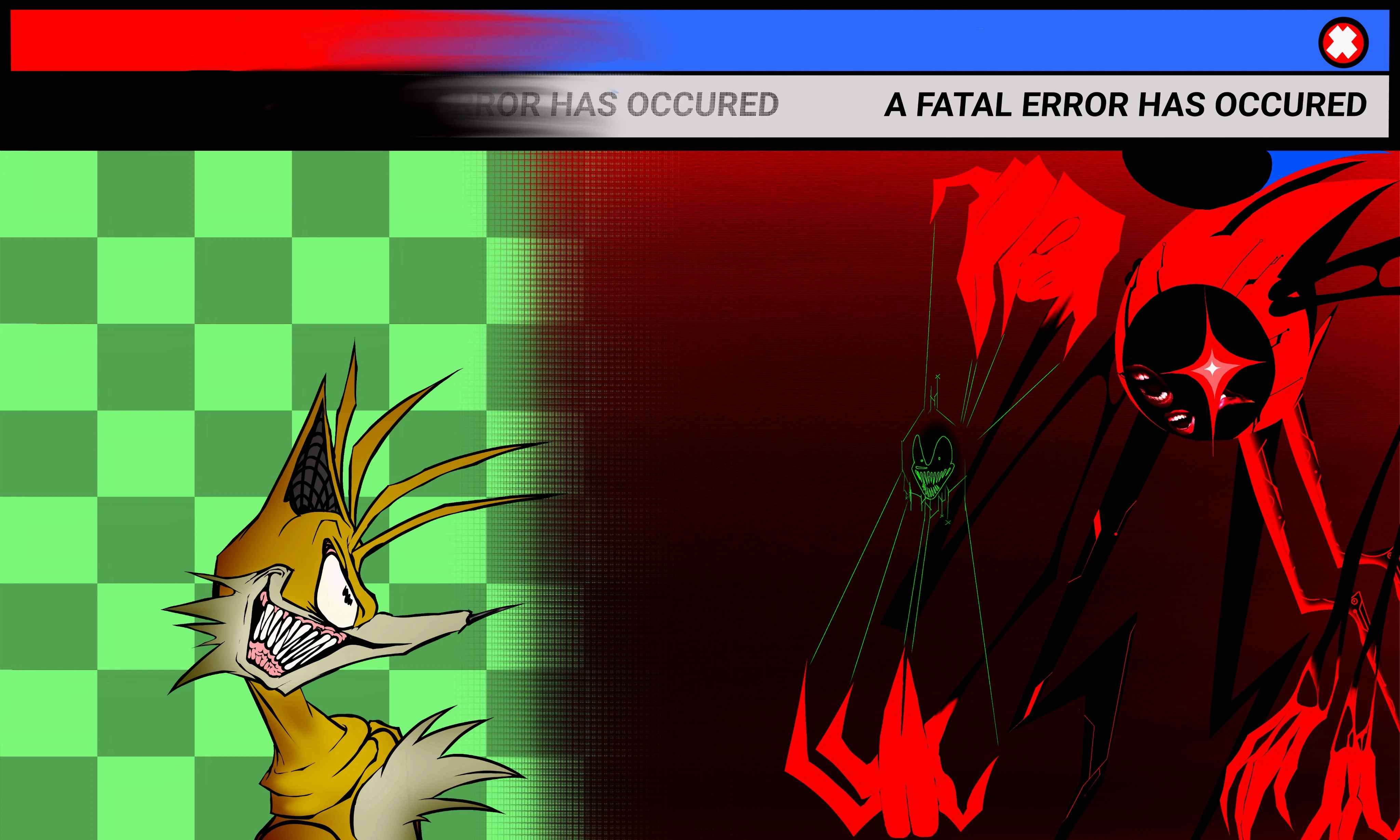 An interaction between Prowler Tailz and Fatal Error Sans | Fandom