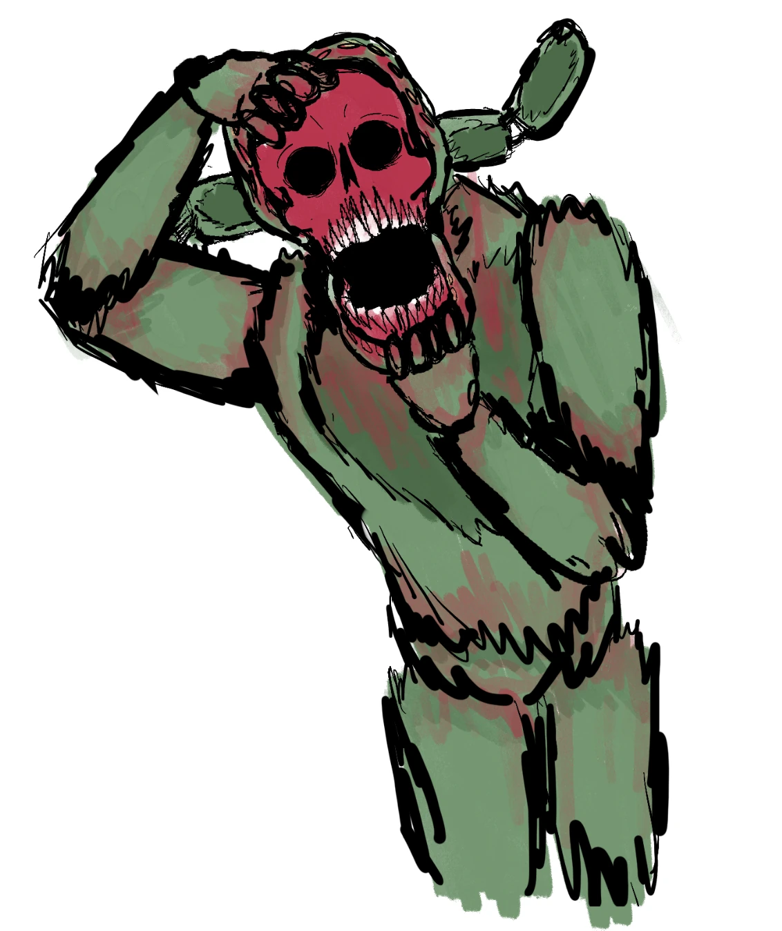 springtrap sketch b4 bed | Fandom