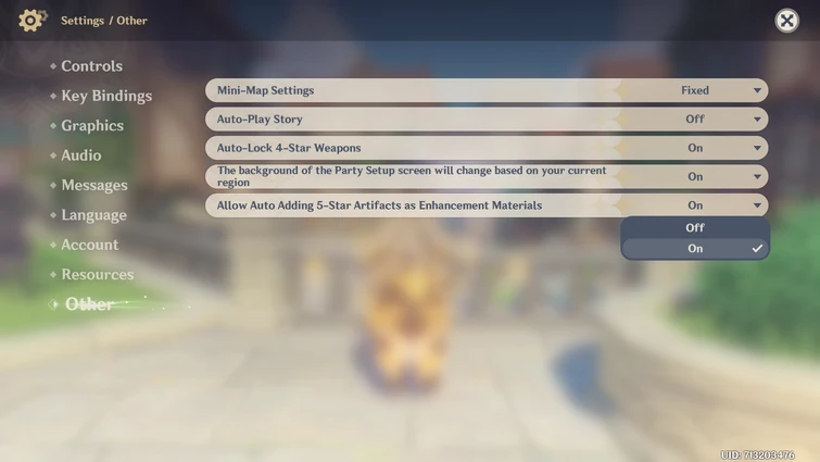 5* artifact fodder option | Fandom